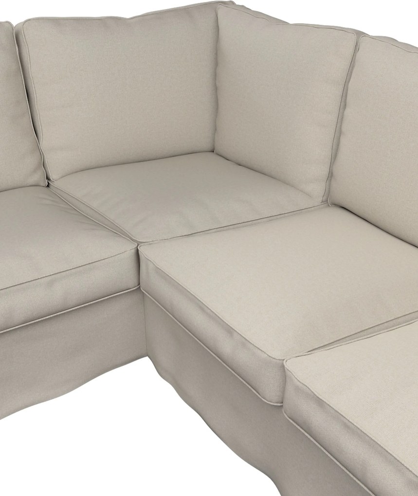 Potah na pohovku IKEA  Ektorp rohová barva šedá látka pletený vzor