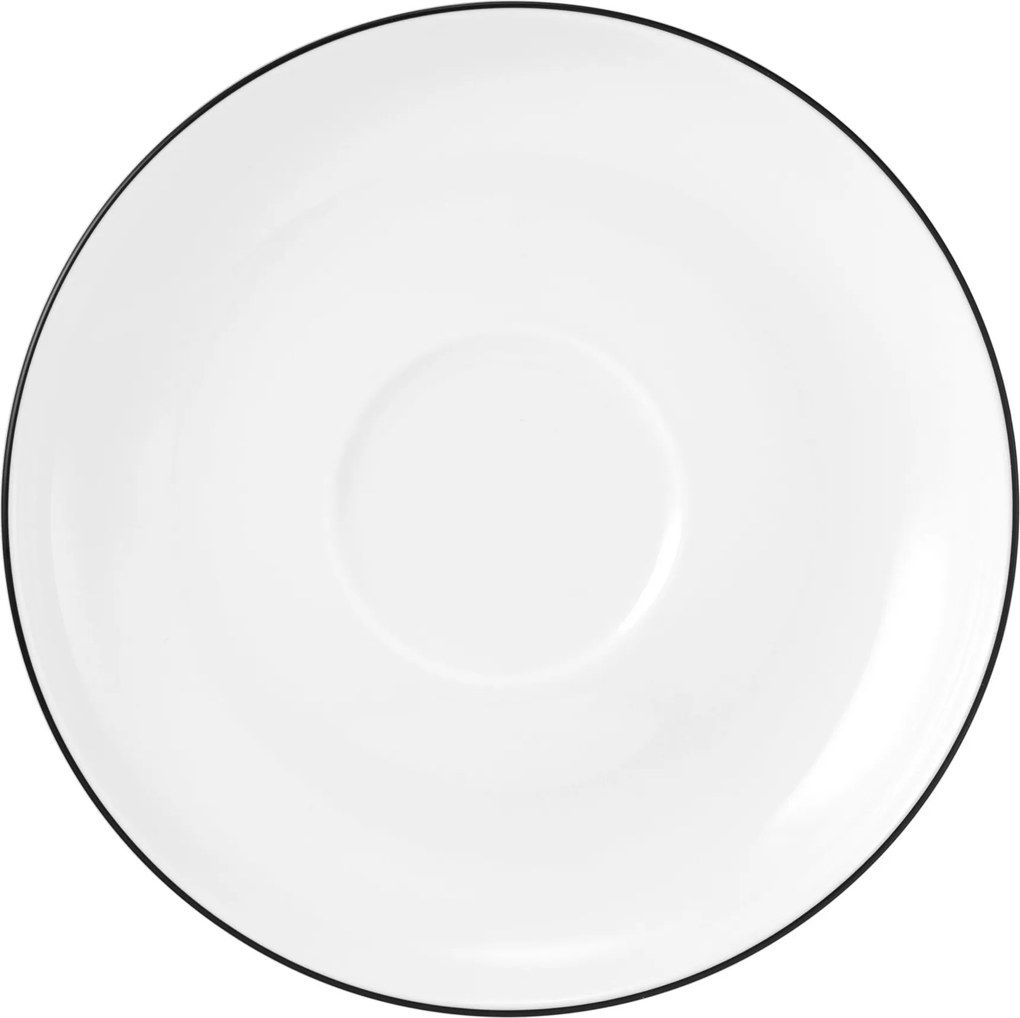 XXXLutz PODŠÁLEK Lido Black Line 15 cm Seltmann Weiden - Šálky & podšálky - 003123029204