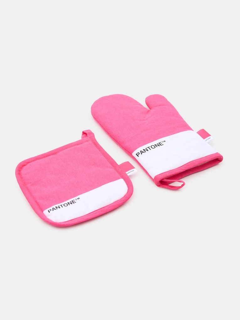 Sinsay - Kuchyňská rukavice a chňapka Pantone - fuchsiová