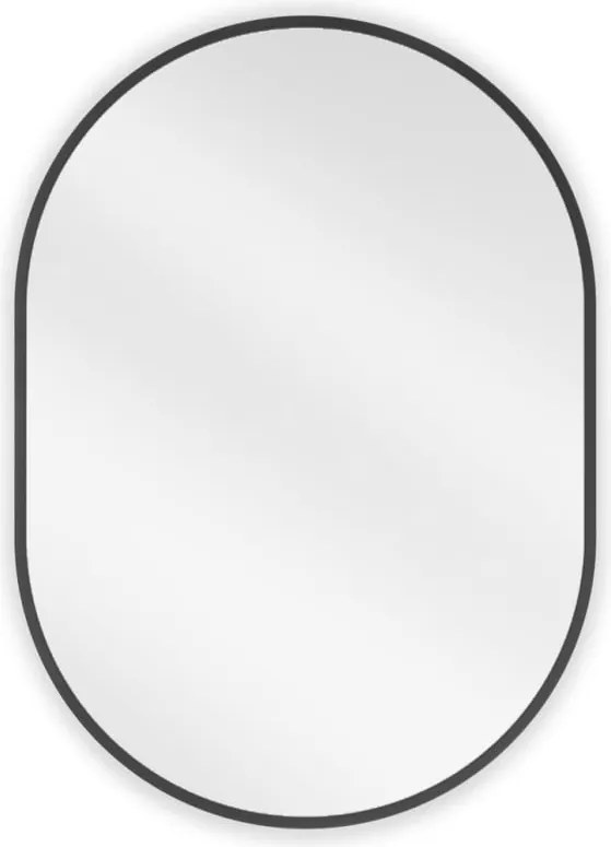Mexen Loft oválné koupelnové zrcadlo 70 x 50 cm, černý rám - 9851-070-050-000-70