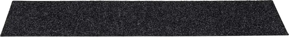 Schodové rohože samolepicí 30 ks 76 x 20 cm černé obdélníkové 3365723