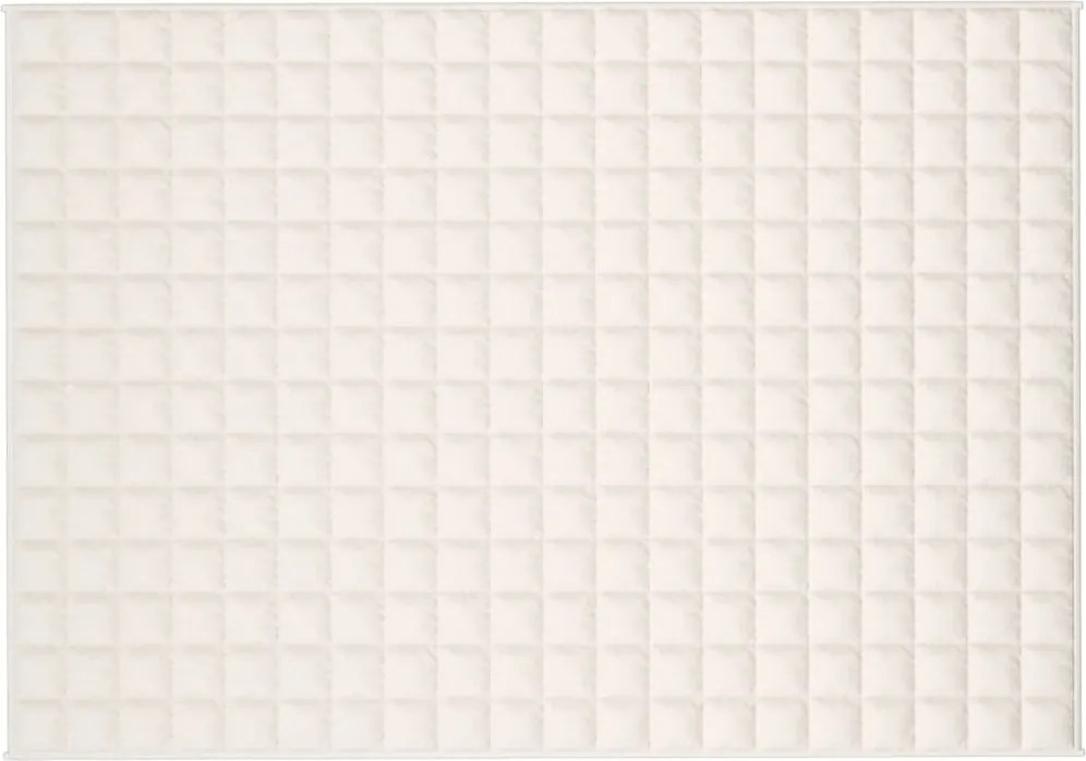 Zátěžová deka světle krémová 140 x 200 cm 6 kg textil 3154815