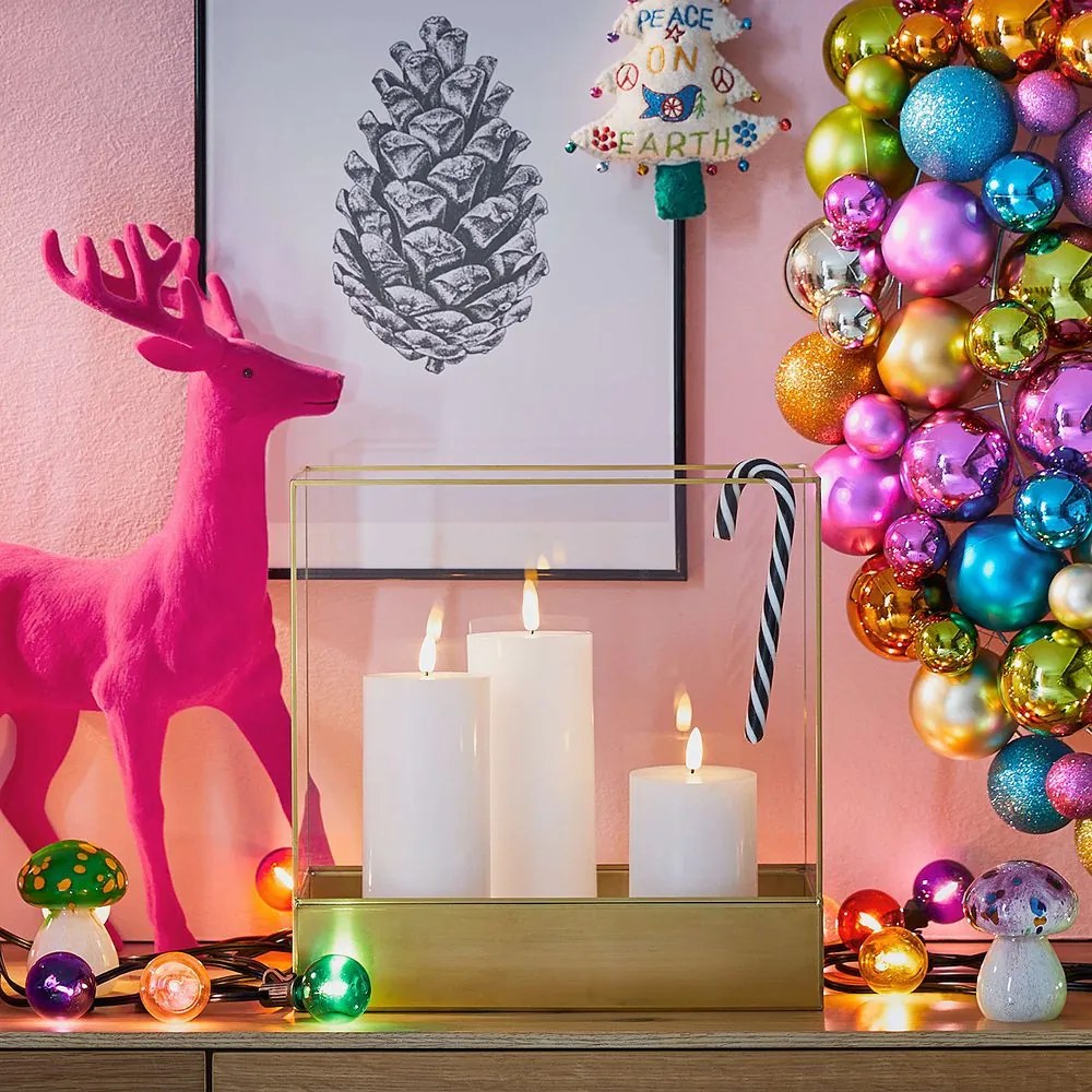 NORDIC LIGHT LED Svíčky 3 ks - bílá