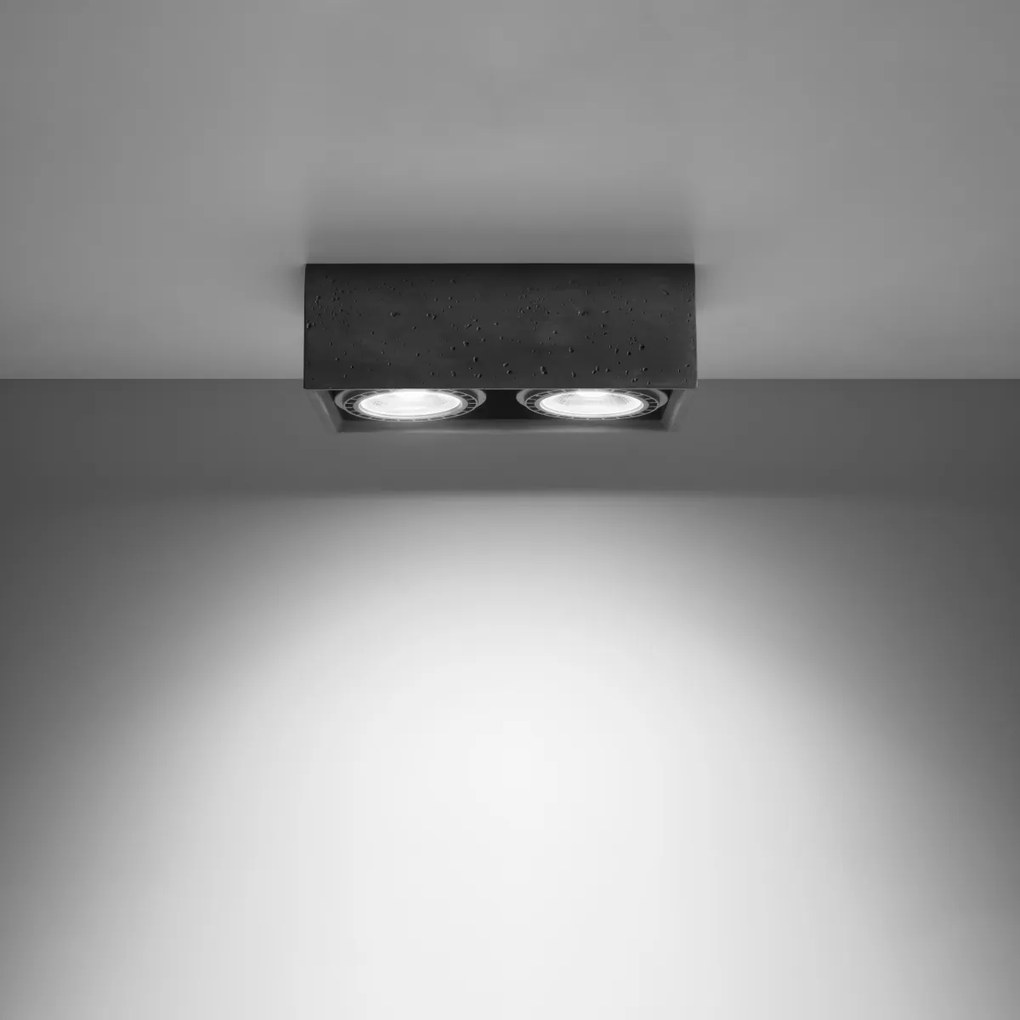 Sollux Lighting Stropní svítidlo QUATRO 2 beton