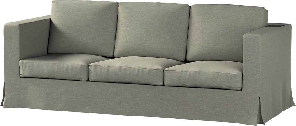 Potah na pohovku IKEA Karlanda 3-místná nerozkládací, dlouhý barva šedá látka pletený vzor