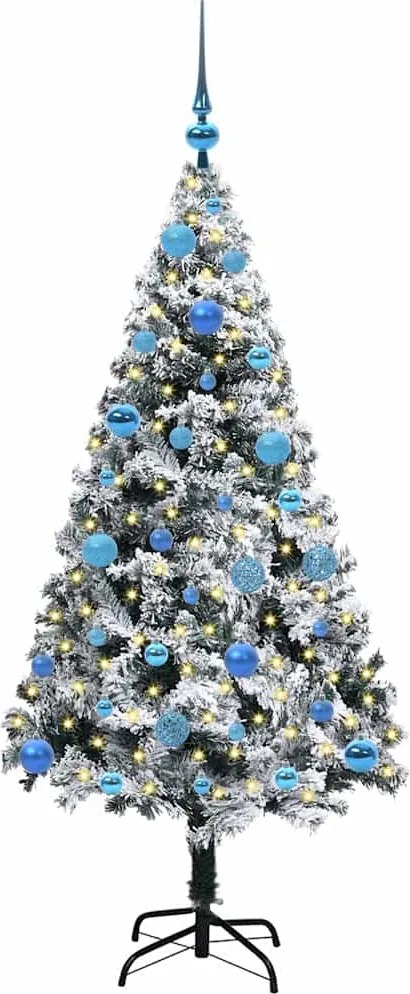 Umělý vánoční stromeček Bílá 150 cm PVC, ocel a plast 3396956