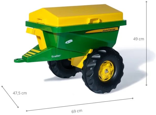 Přívěs na posyp písku Rolly Toys 125111 John Deere