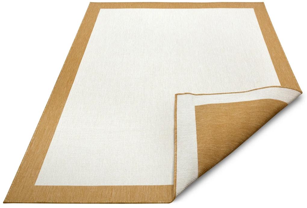 NORTHRUGS - Hanse Home koberce Kusový koberec Twin-Wendeteppiche 105796 Ochre – na ven i na doma - 80x250 cm