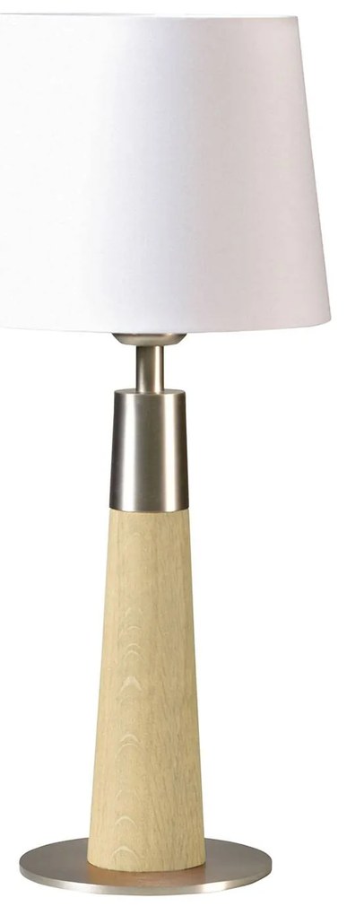 HerzBlut Conico stolní lampa bílá, dub, 44cm