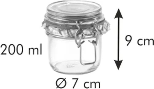 TESCOMA Zavařovací sklenice s klipem DELLA CASA 200 ml
