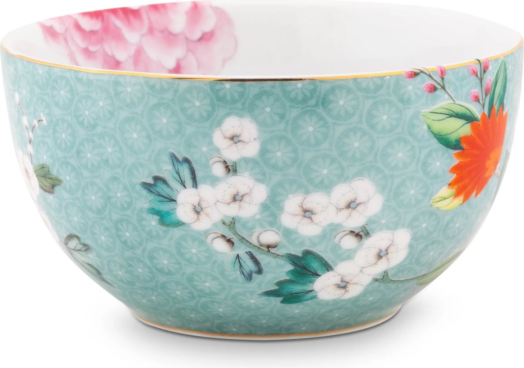 Pip Studio Blushing Birds blue miska Ø12cm, modrá