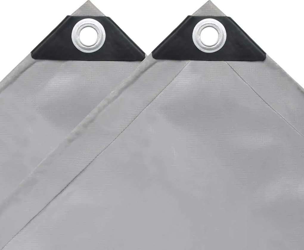 Plachta 650 g/m² 5 x 6 m šedá 144892