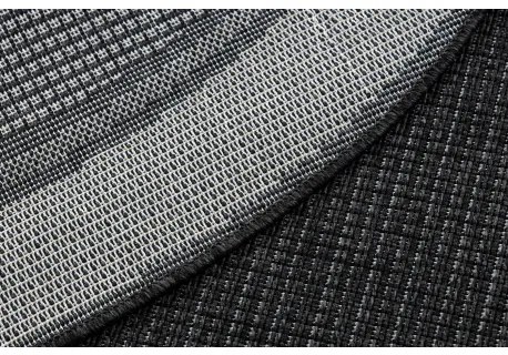 Dywany Luszczow Kusový koberec kulatý TIMO 5000 SISAL venkovní rám černý Rozměr koberce: 120 cm KRUH