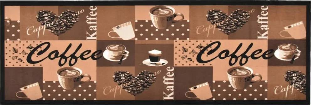 vidaXL Kuchyňská rohožka pratelná 45 x 150 cm [136564] Barva: coffee brown