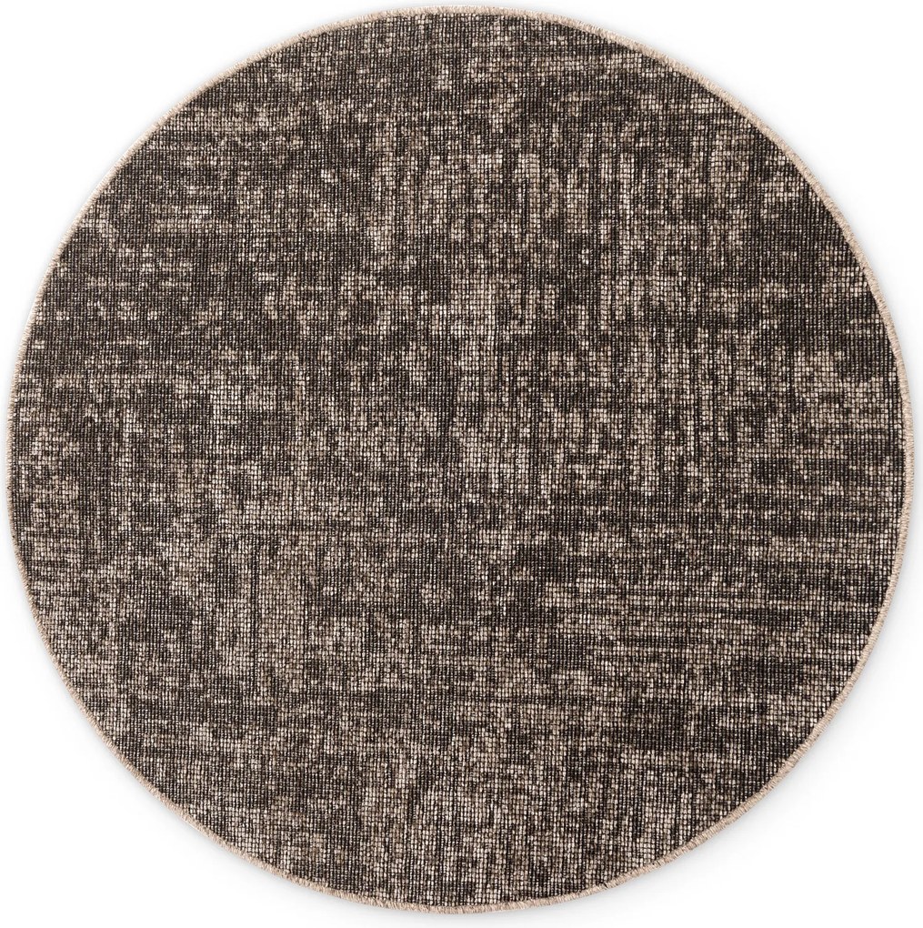 ELLE Decoration, Kusový koberec Brilliance Prisma 106312 Beige z kolekce Elle kruh, 200x200 (průměr) kruh, hnědá, ložnice