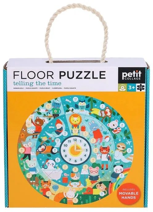 Petit Collage Podlahové puzzle Ilustrované učební hodiny