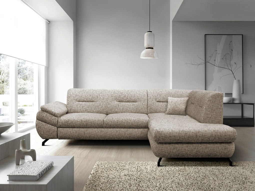 XXXLutz ROHOVÁ SEDAČKA, textil, světle hnědá MID.YOU - Sedací soupravy - 001574006912