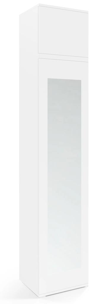 Eka Předsíňová stěna s čalouněnými panely Trinity 29 - Bílá / Krémová bílá 2301