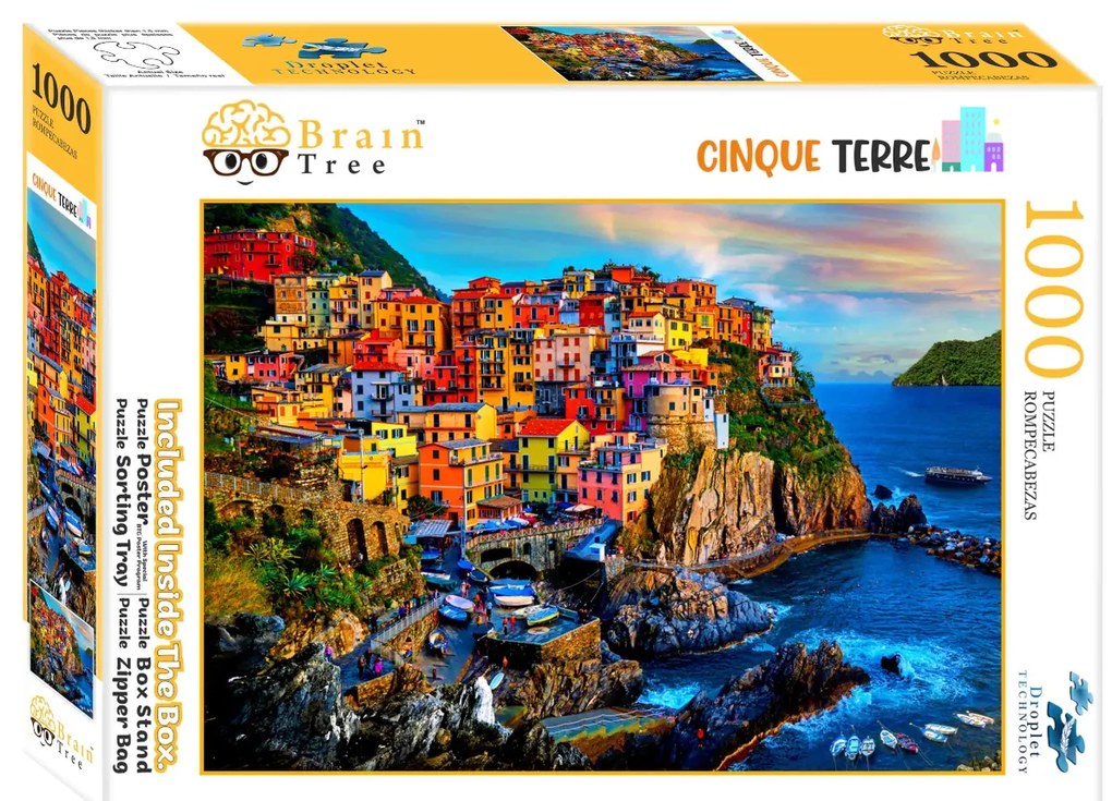 Brain Tree Puzzle Cinque Terre 1000 dílků