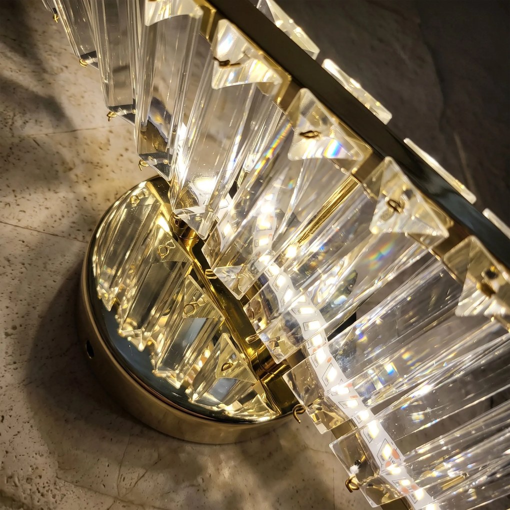 Toolight Rea, nástěnná LED svítilna, APP1951-W, 1000lm, 4000K, IP20, zlatá matná, OSW-63008