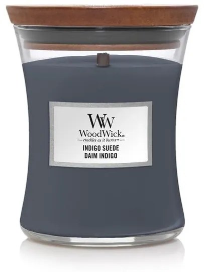 WoodWick - Indigo Suede, váza střední 275 g