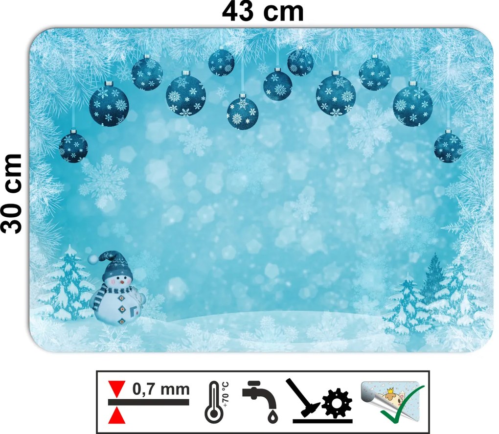 PokojovaDekorace.cz, Vánoční prostírání - 151, Sněhulák, 43x30cm