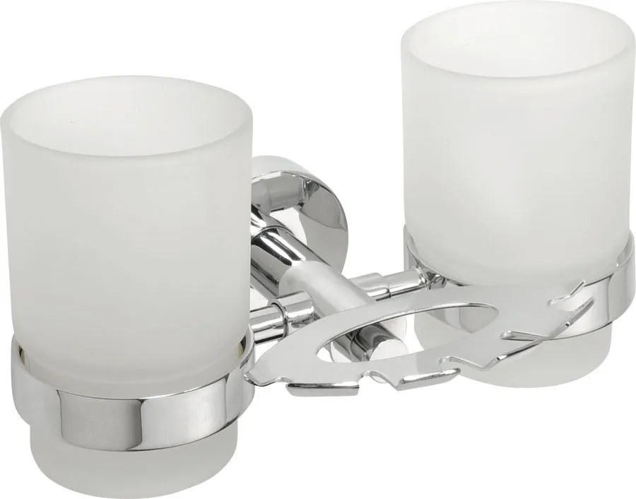 Sapho, X-ROUND držák kartáčků včetně sklenic, chrom, XR900