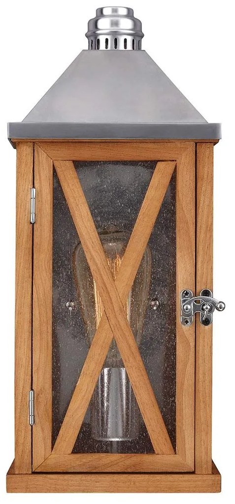 Elstead Dřevěná lucerna Feiss LUMIERE S2 DUB/38 cm/IP44