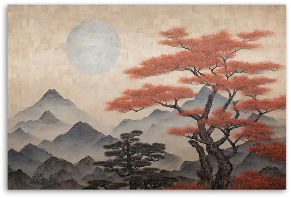 Gario Obraz na plátně Japonská horská krajina Rozměry: 60 x 40 cm