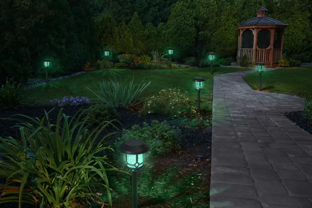 Chytrý bluetooth LED sloupek SOLAR PATH RGB + laditelná bílá