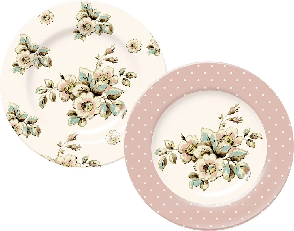 Creative Tops Katie Alice Cottage Flower Dezertní porcelánový talíř 20 cm 2 ks