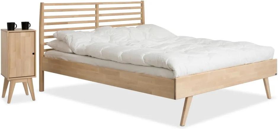 Ručně vyráběná postel z masivního březového dřeva Kiteen Notte, 160 x 200 cm