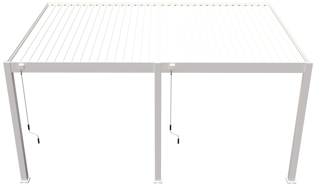 Outdoor Creations Hliníková pergola na stěnu s lamelami ORION 360x530cm 3 stojky Barva: Antracit RAL 7015