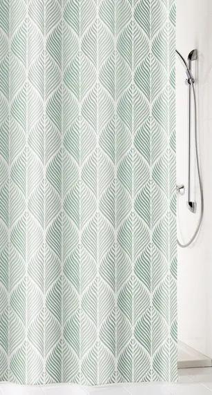 LEAF sprchový závěs 180x200cm, textilní listy (5961685305)