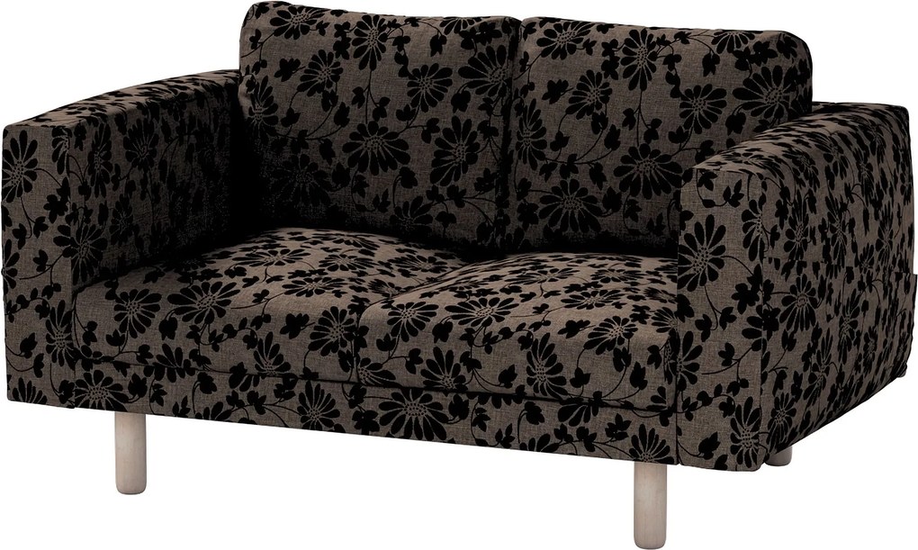 Potah na pohovku IKEA Norsborg 2-místná barva hnědá látka pletený vzor, vzorované