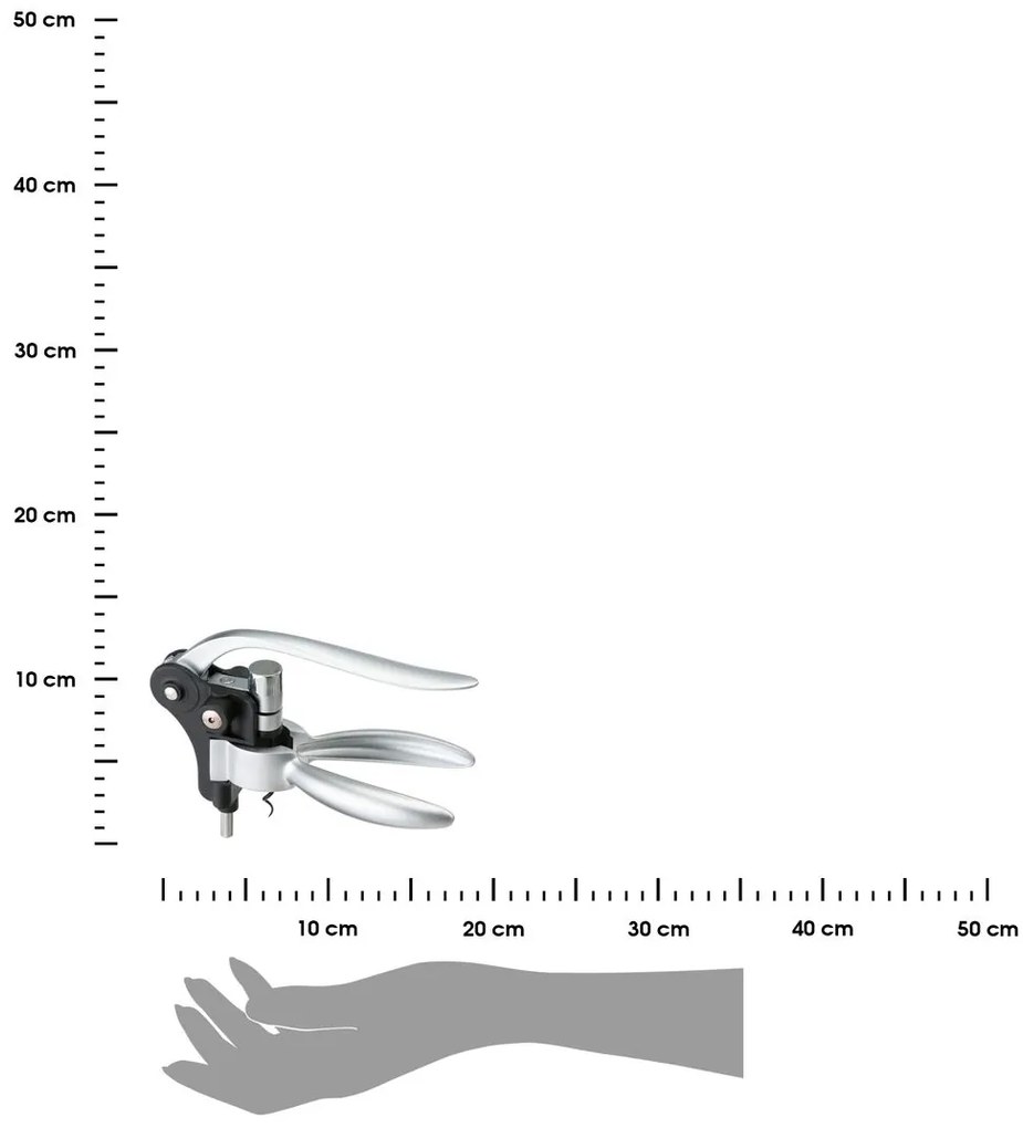 Pákový otvírák na víno Met, 18x15,5 cm