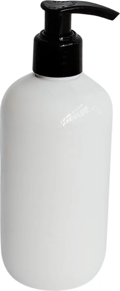 Dávkovač na mýdlo 300 ml bílý s černou pumpičkou BELA