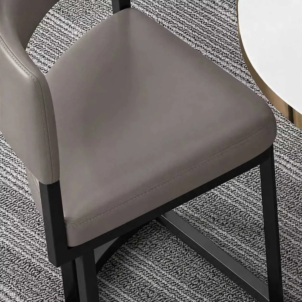 LuxuryForm DESIGN Jídelní set MONTE 4+1 - šedý / bílý