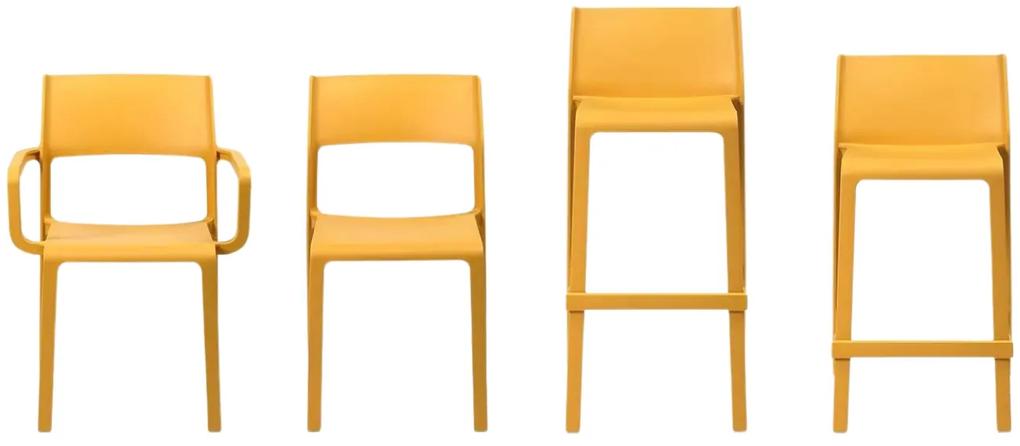 OnaDnes -20% Nardi Hořčicově žlutá plastová zahradní židle Trill