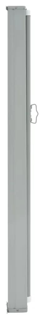 vidaXL Terasová zatahovací boční markýza 160 x 300 cm šedá