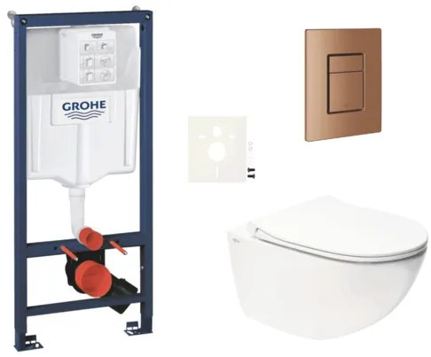 Závěsný wc set do lehkých stěn / předstěnová montáž SAT Infinitio SIKOGRSIN11SCDL0