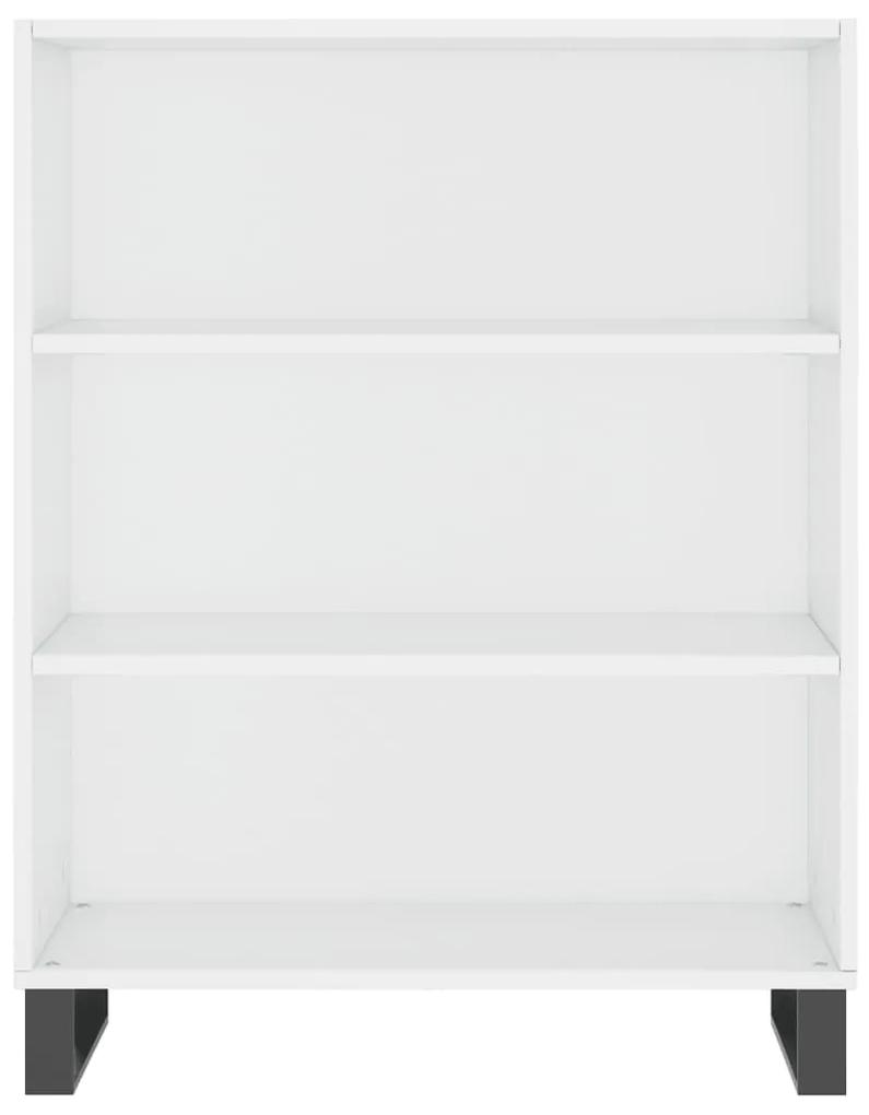 Skříň highboard lesklá bílá 69,5 x 34 x 180 cm kompozitní dřevo,  3196093