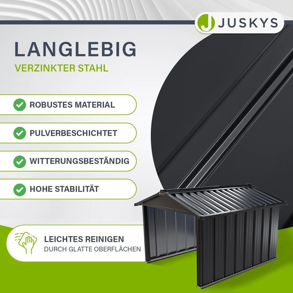 Juskys Přístřešek pro robotickou sekačku se sedlovou střechou