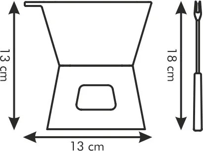 TESCOMA čokoládové fondue GUSTITO, pro 4 osoby