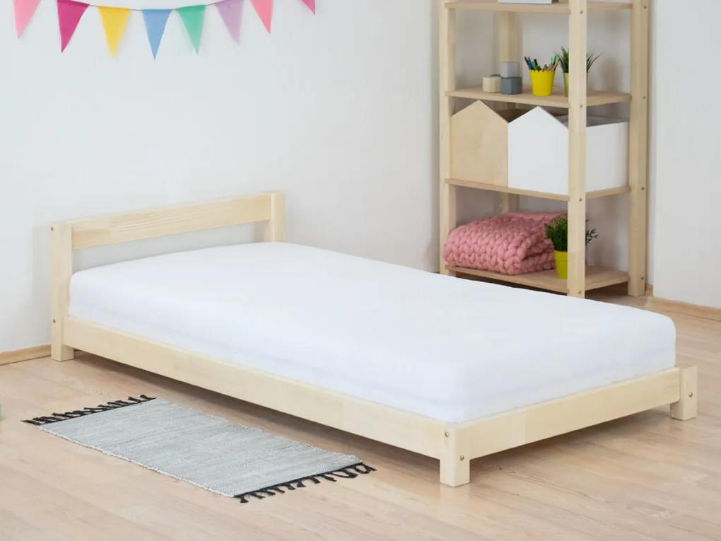 Benlemi Dětská jednolůžková postel s čelem DREAMY Zvolte barvu: Béžová, Zvolte rozměr: 90x200 cm