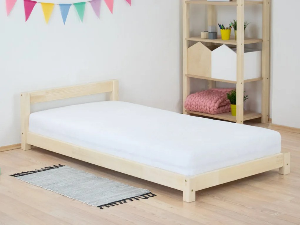 Benlemi Dětská jednolůžková postel s čelem DREAMY Zvolte barvu: Bílá, Zvolte rozměr: 80x160 cm