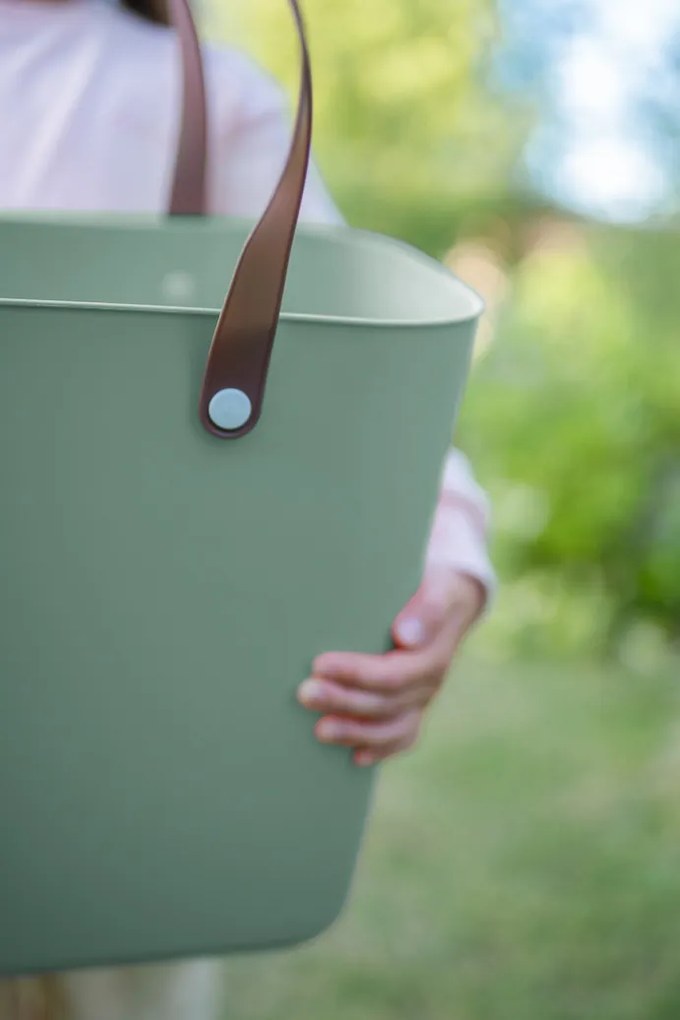 Rotho Nákupní taška, kabelka, plastová MULTIBAG, zelená, 25l