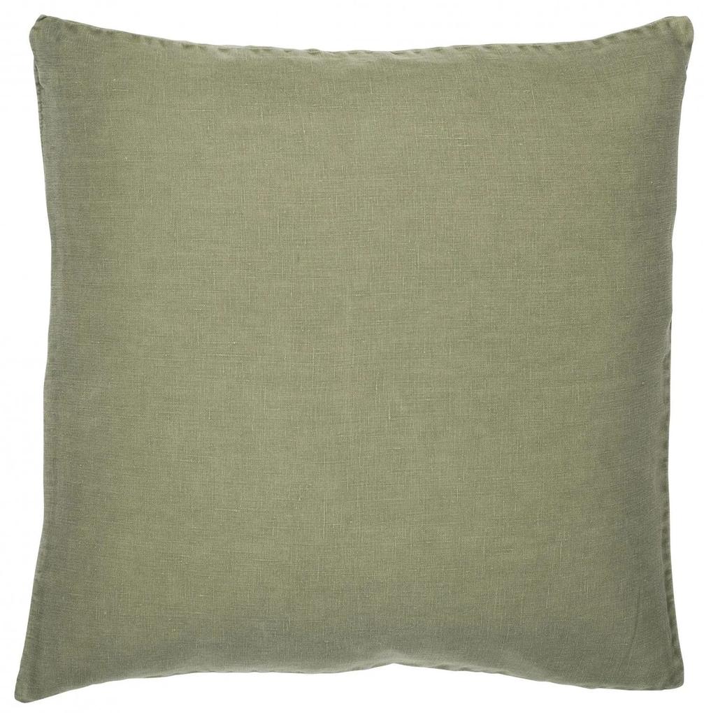 IB LAURSEN Povlak na polštář Olive 50x50, zelená barva, textil