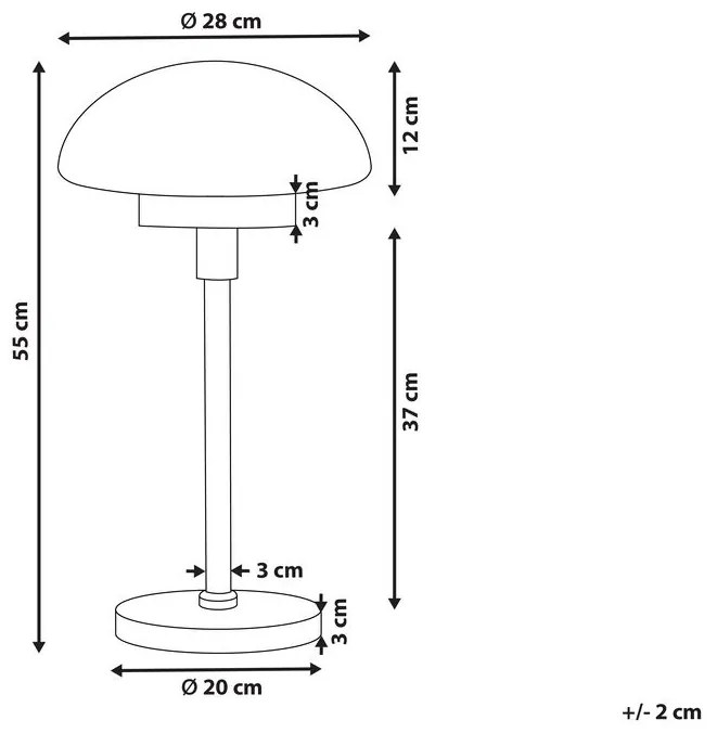 Stolní lampa černá MINIJA Beliani