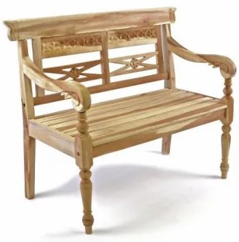DIVERO dřevěná  2-místná lavice pro děti z teakového dřeva OEM D35093